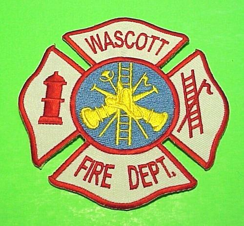 WASCOTT WISCONSIN WI 4 1/8" FIRE DEPT PATCH FREE SHIPPING!!! | eBay