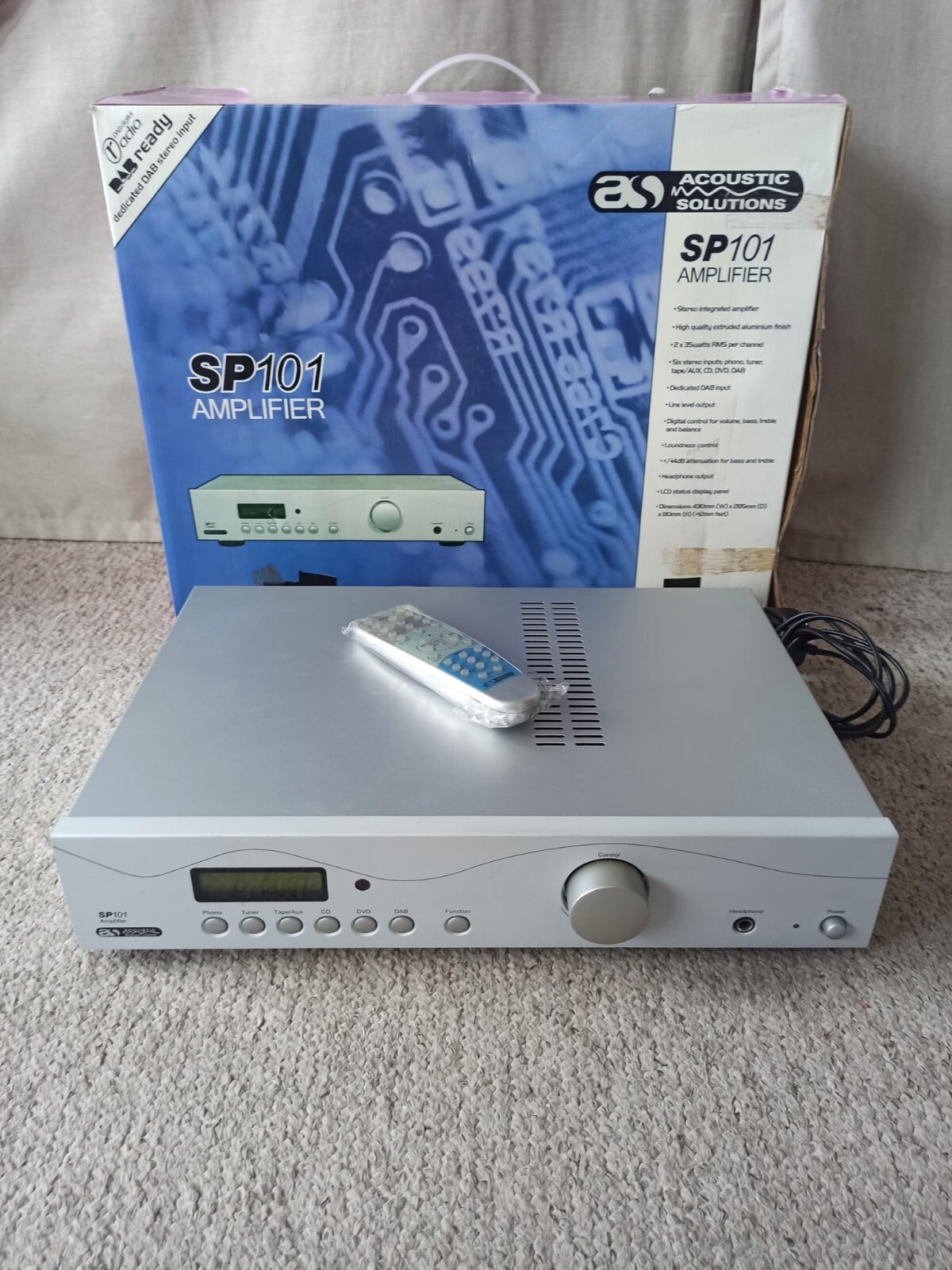 Acoustic Solutions SP101 Integrated Amplifier - Silver for sale online ...