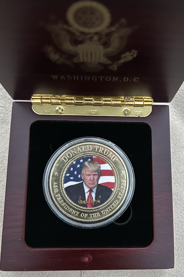 TRUMP COIN NEVER SURRENDER AMERICA FIGHT CHALLENGE REPUBLICAN MAGA ...