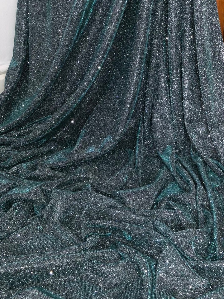 Sparkly Glitter Stretch Moonlight Fabric 58”wide Dress Bridal Costumes ...