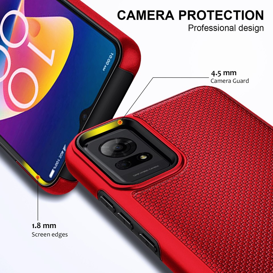 For TCL K23 (T434W) / K24 (T434D) Case Hybrid Protector Cover ...