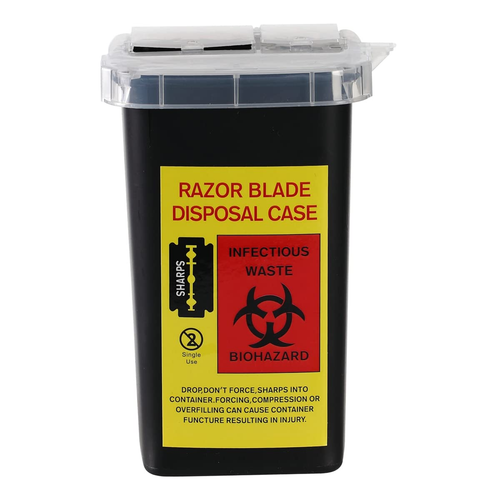 Razor Blades Disposal Case, Portable Sharps Container Barber Blade ...