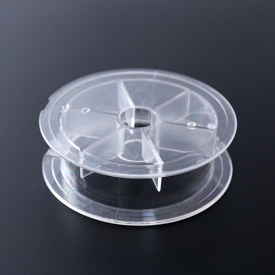 Flat Plastic Floss Bobbins Transparent Thread Spools Thread Storage ...