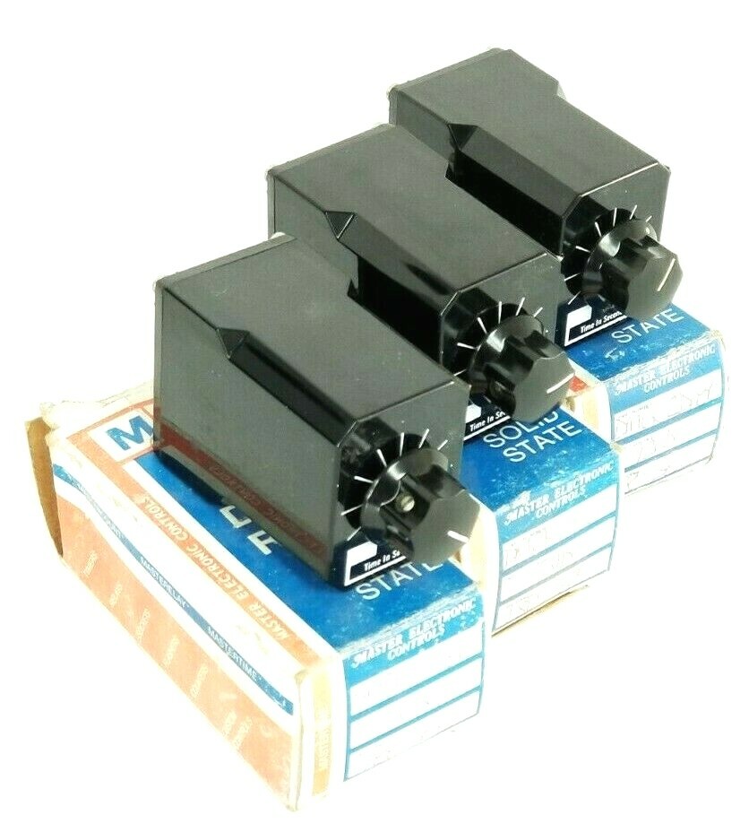 LOT OF 3 MEC MASTER ELECTRONIC CONTROLS DMOK12D180B TIME DELAY RELAYS ...