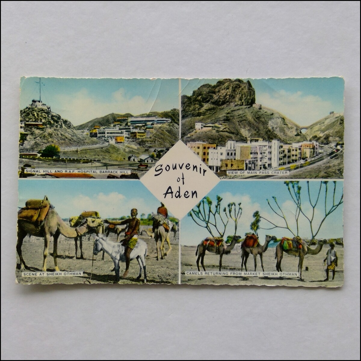 Aden Signal Hill Hospital Sheikh Othman Main Pass Crater 1964 Postcard ...