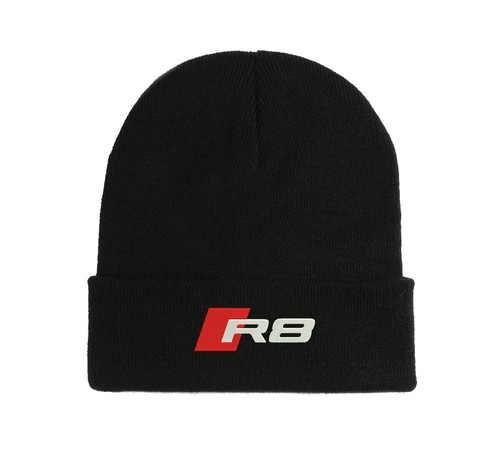 R8 Car Logo Embroidered Beanie Hat Cap Winter Fall Comfortable Warm ...