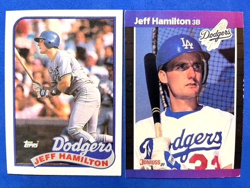MLB - Jeff Hamilton 1989 Topps & 1989 Donruss Baseball - Dodgers | eBay
