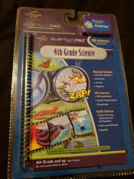 Quantum Pad Interactive Book & Cartridge 4th Grade Science for sale ...