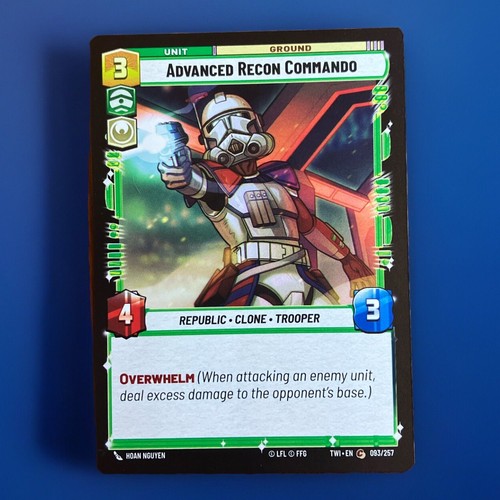 Star Wars Unlimited Twilight of the Republic Advanced Recon Commando ...