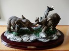 The Juliana Collection, Rare, Sculpture, Pair of Elephants, Wooden ...
