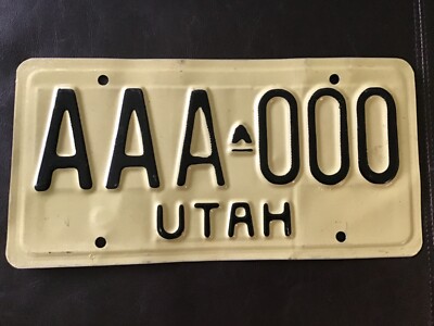 1978 Utah SAMPLE License Plate Tag | eBay