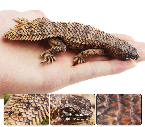 12cm Mini Spiny Tailed Lizard PVC Toy Reptile Wild Animal Figure Doll ...