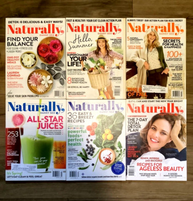 Naturally, Danny Seo Magazine Lot of 6 (3-2015), (3-2016) Nice Shape ...