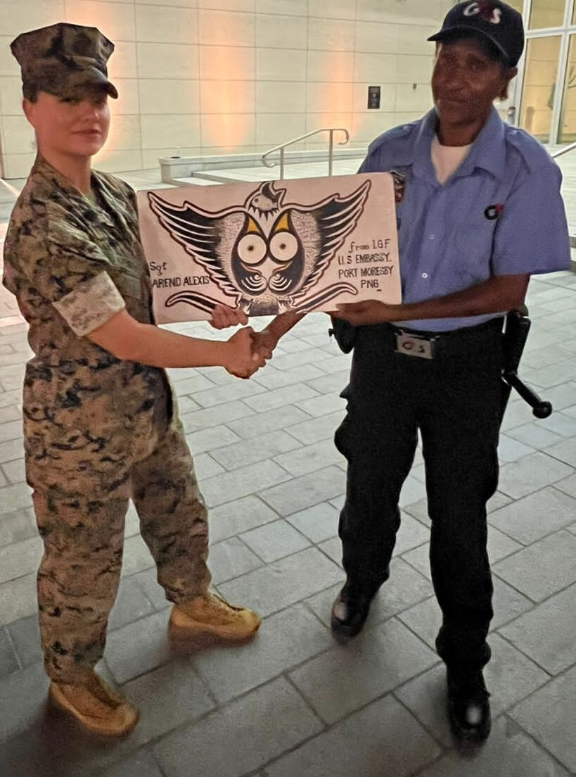 MOS 8156 SECURITY GUARD MSG HAT PATCH CAP US MARINES PIN UP SECURITY ...