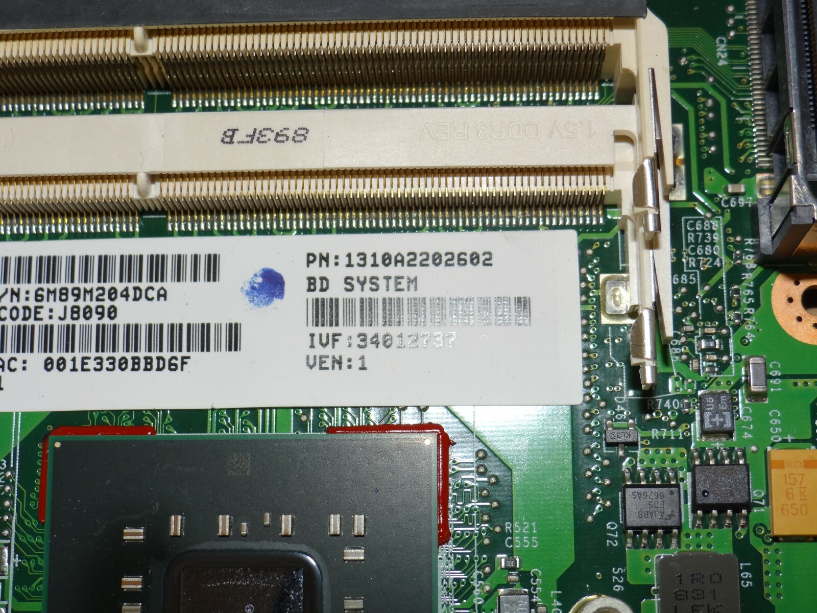 Fujitsu Esprimo Mobile M9410 M9415 Motherboard 1310A2202602 for sale ...