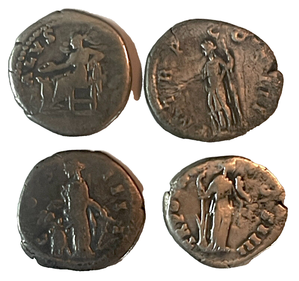 Authentic Ancient - Lot of 4 Ancient Roman Silver Denarius Denarii ...