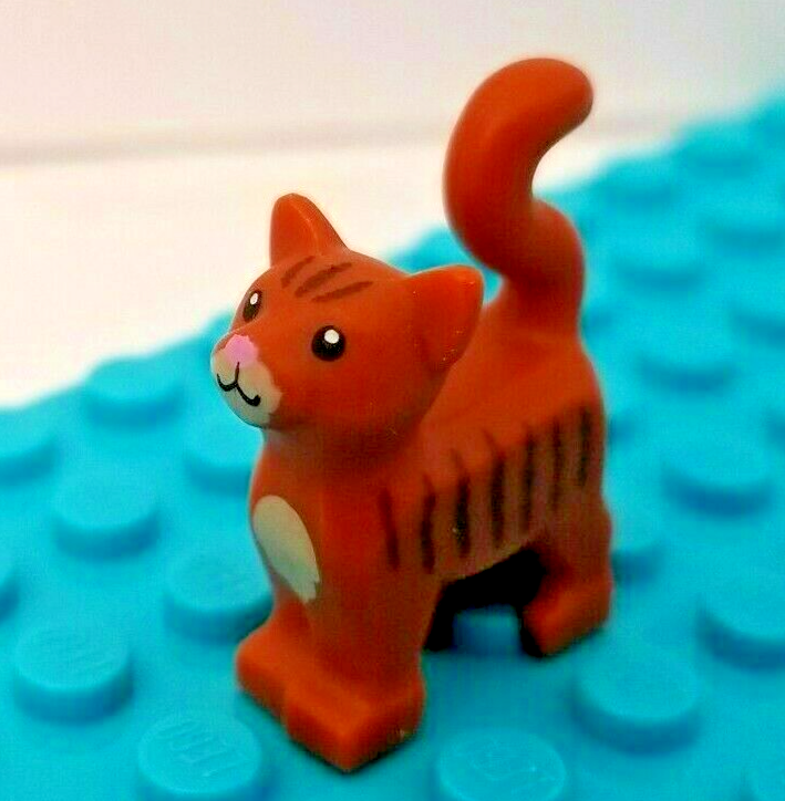 LEGO Friends CAT Orange Striped Stripes Minifigure Kitten Chest Patch ...
