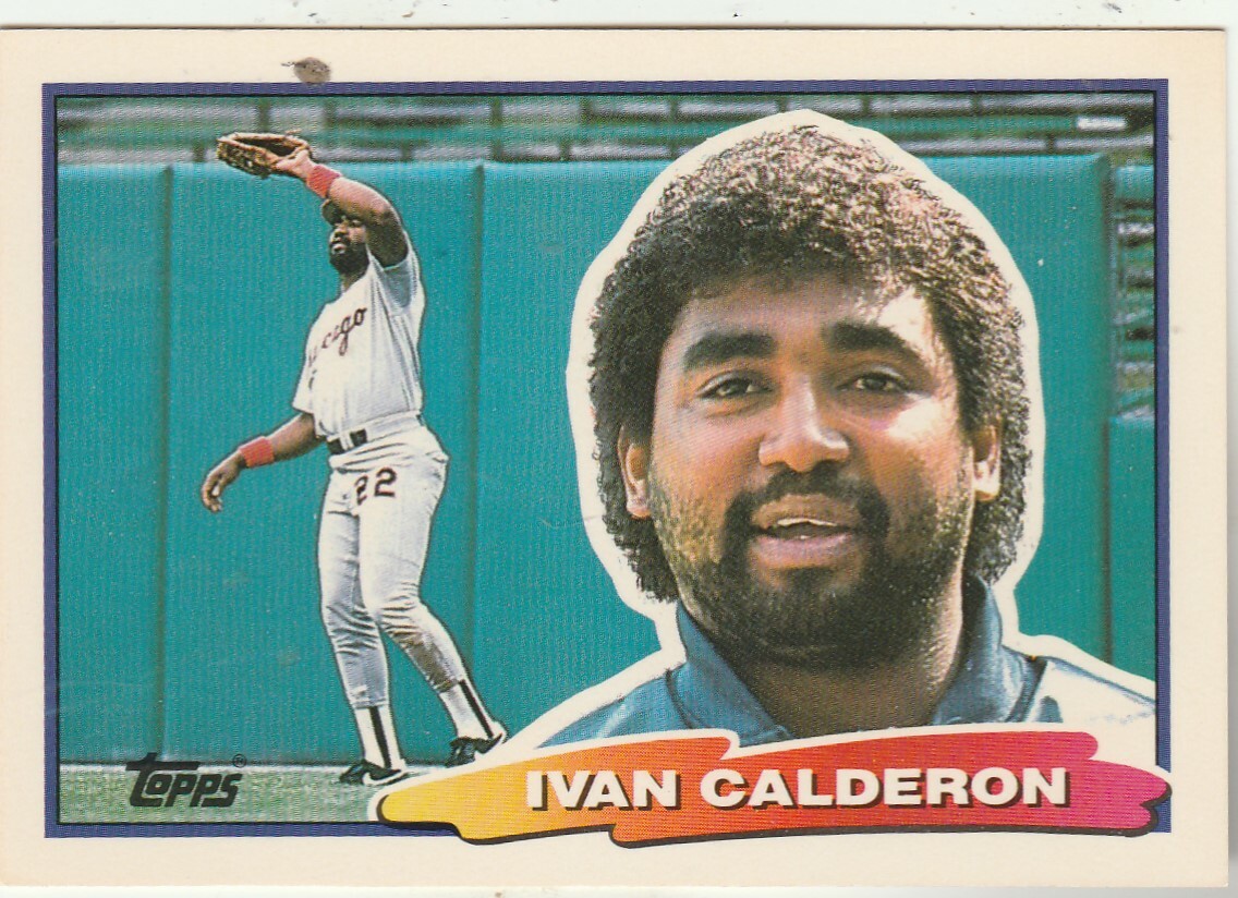 FREE SHIPPING-MINT-1988 Topps Big #63 Ivan Calderon WHITE SOX PLUS ...
