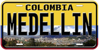 Medellin CM02 Colombia Novelty Car License Plate | eBay