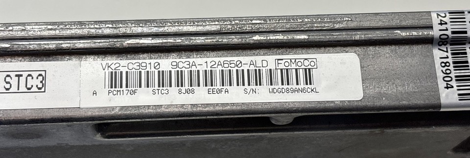 2009 F250 F350 SD 6.8L ENGINE COMPUTER MODULE ECM ECU PCM 9C3A-12A650 ...