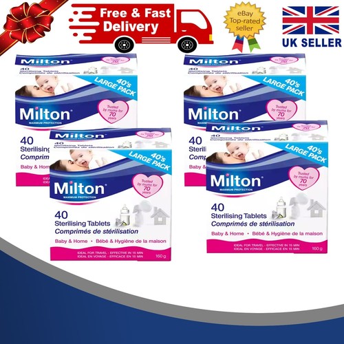 Milton Sterilising Tablets 40 -Pack-4 3361370700783 | eBay