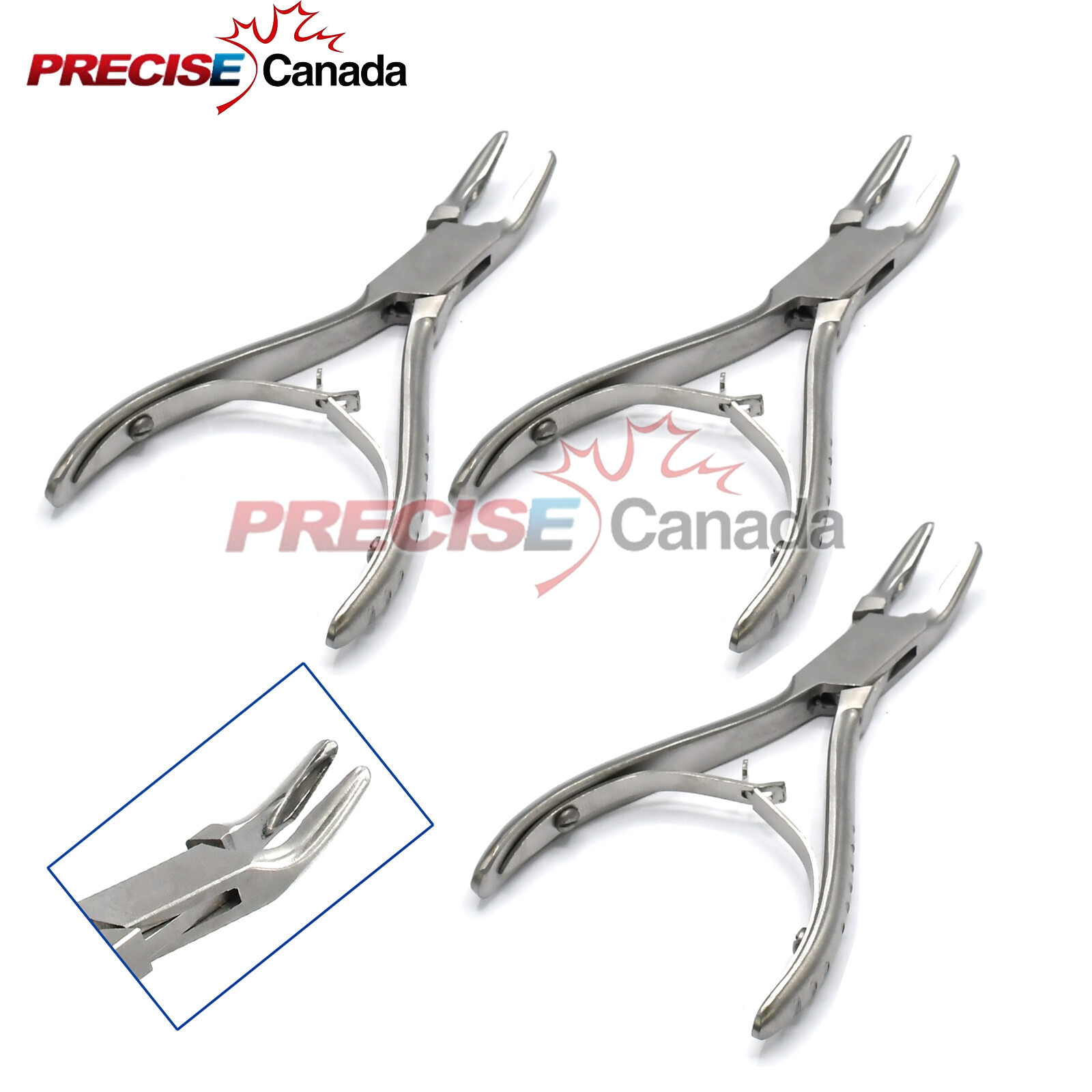 3Pcs Surgical Bone Rongeur Forceps Leur Orthopedic Tissue Trimming ...