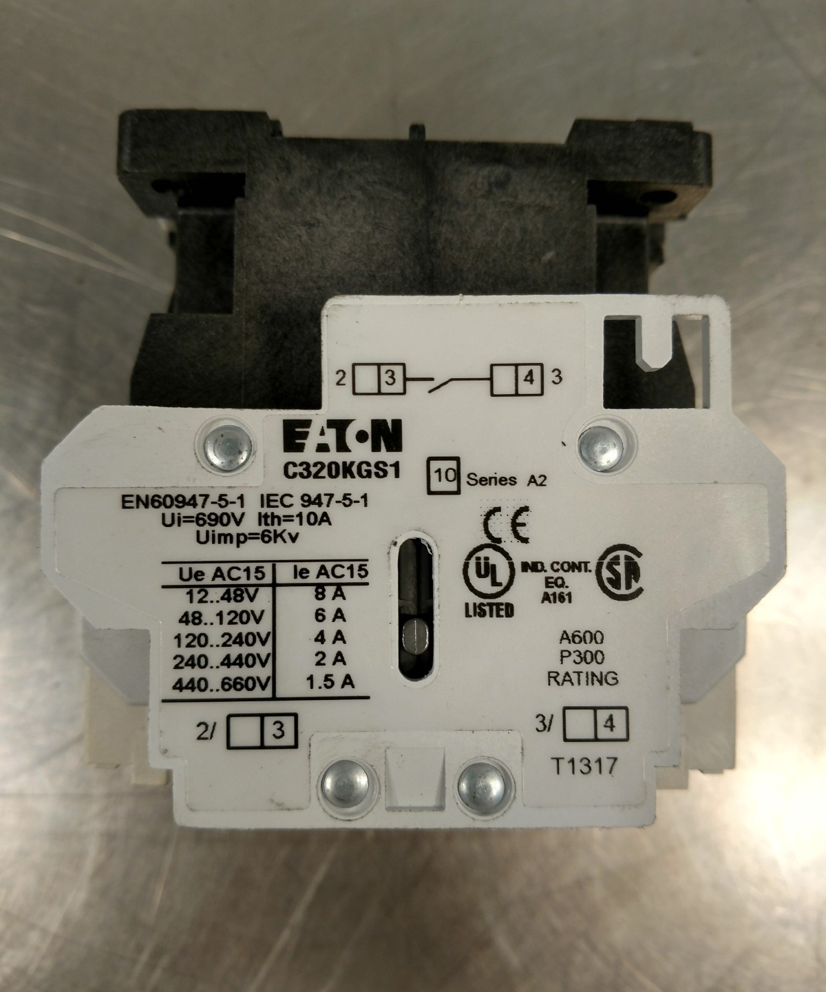 EATON CE15DNS3 CONTACTOR 220-240V 50-60HZ w/C320KGS1 4F | eBay