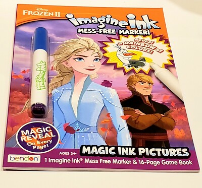 Disney Frozen 2 Imagine Ink Magic Ink Pictures Activity Book Mess Free ...