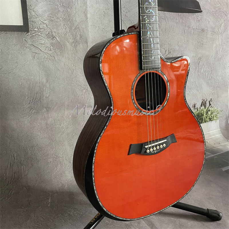 New PS14 Solid Spruce Top Acoustic Electric Guitar Back&Side Ebony ...