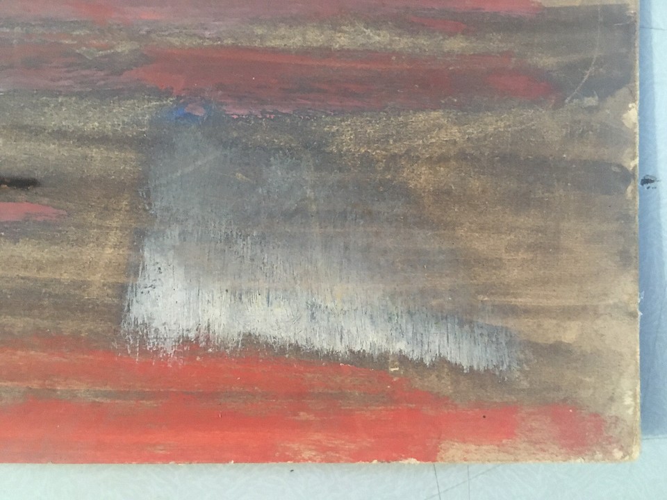 Very Pretty Painting Abstract Oil Panel Cardboard 1940 Abstraction to ...