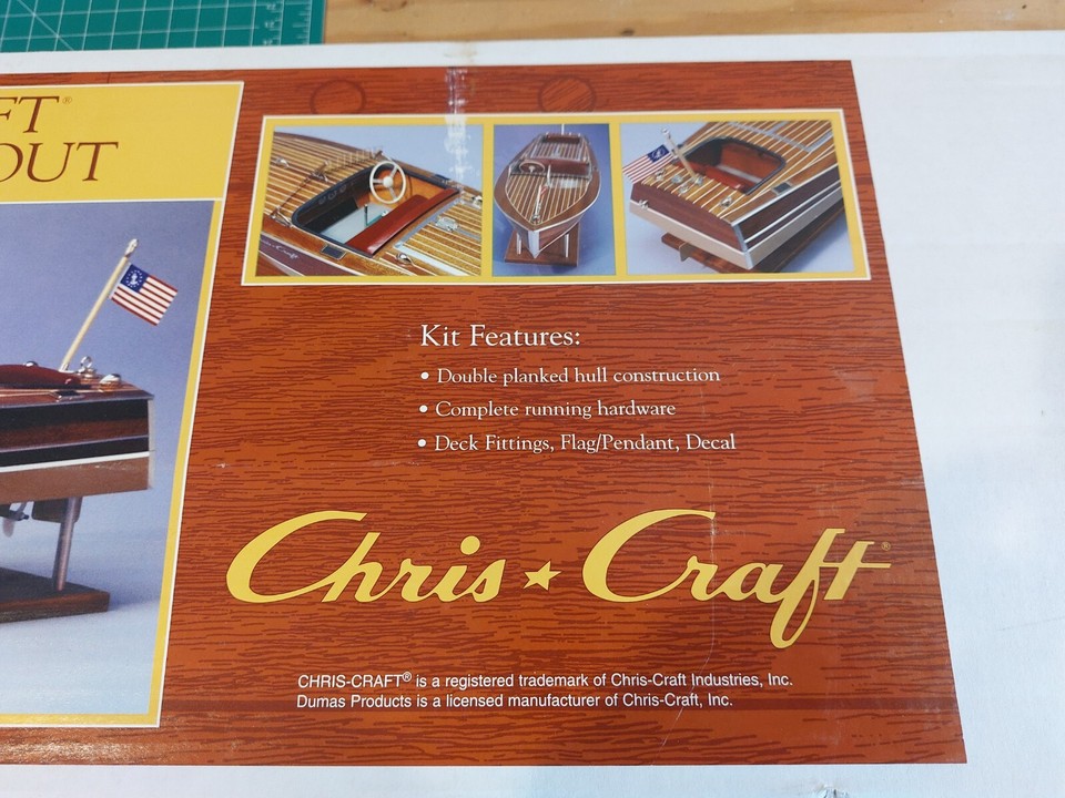 DUMAS BOATS 1949 CHRIS-CRAFT 19’ RACING RUNABOAT 1:8 SCALE KIT # 1249 ...