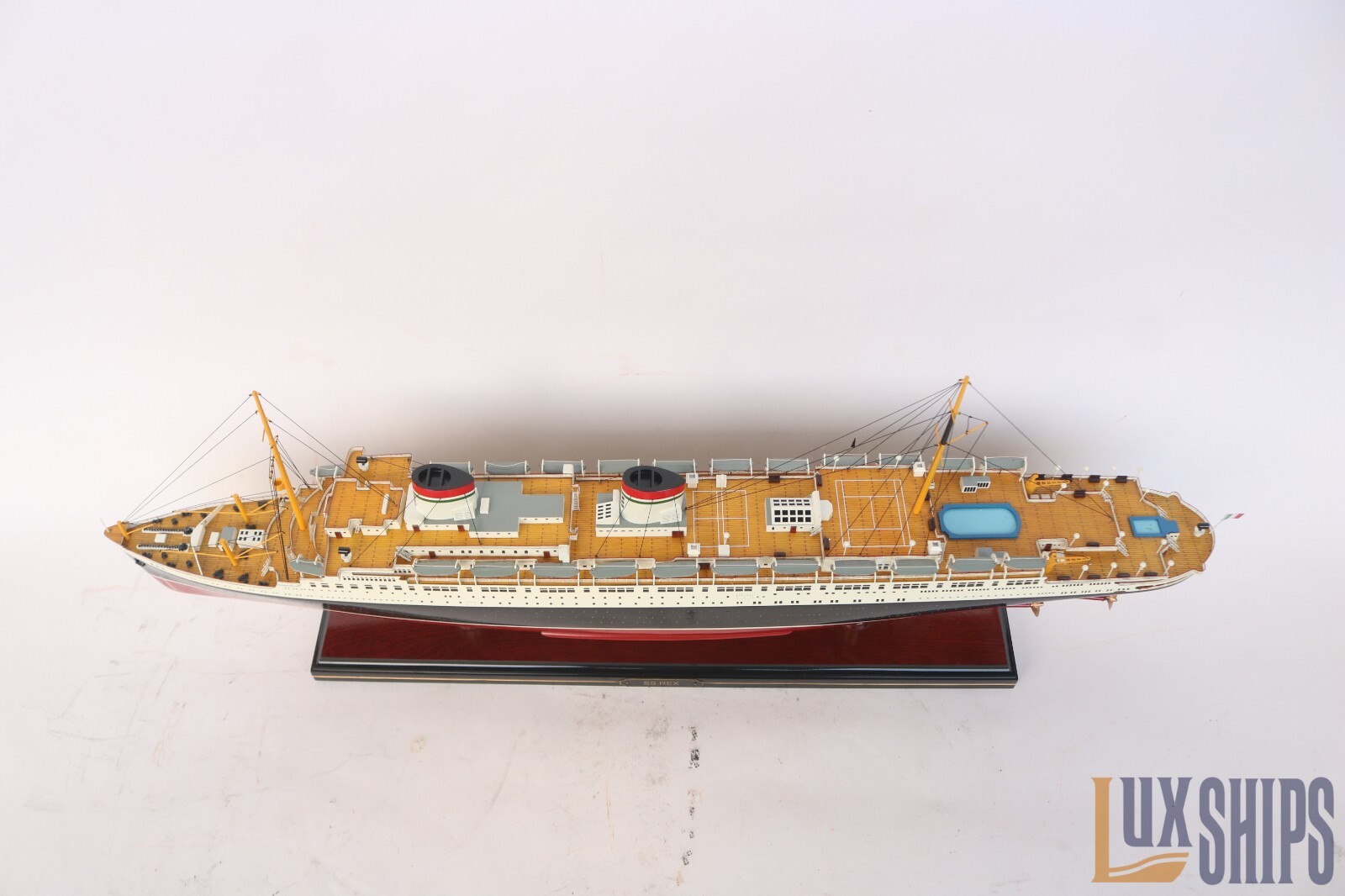 SS REX Model Ship, Wooden Model Ship, LuxShips | eBay