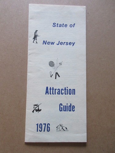 STATE of NEW JERSEY ATTRACTION GUIDE 1976 BROCHURE | eBay