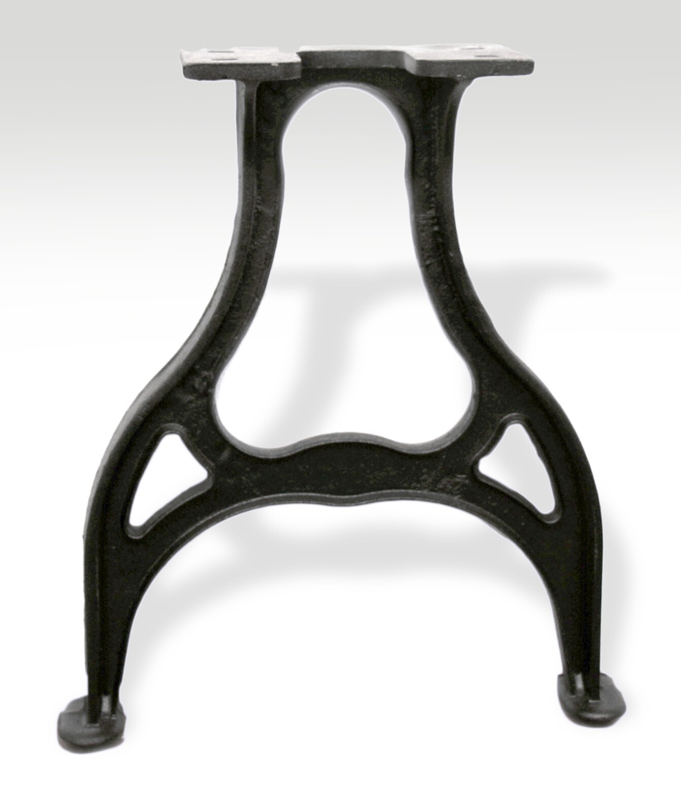 Pair of Finished Pear Shaped Industrial Machine Cast Iron Table Legs | eBay