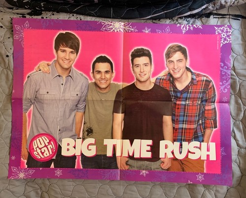 Big Time Rush BTR/ Ross Lynch Double Sided Poster Teen Magazine 21.5 ...