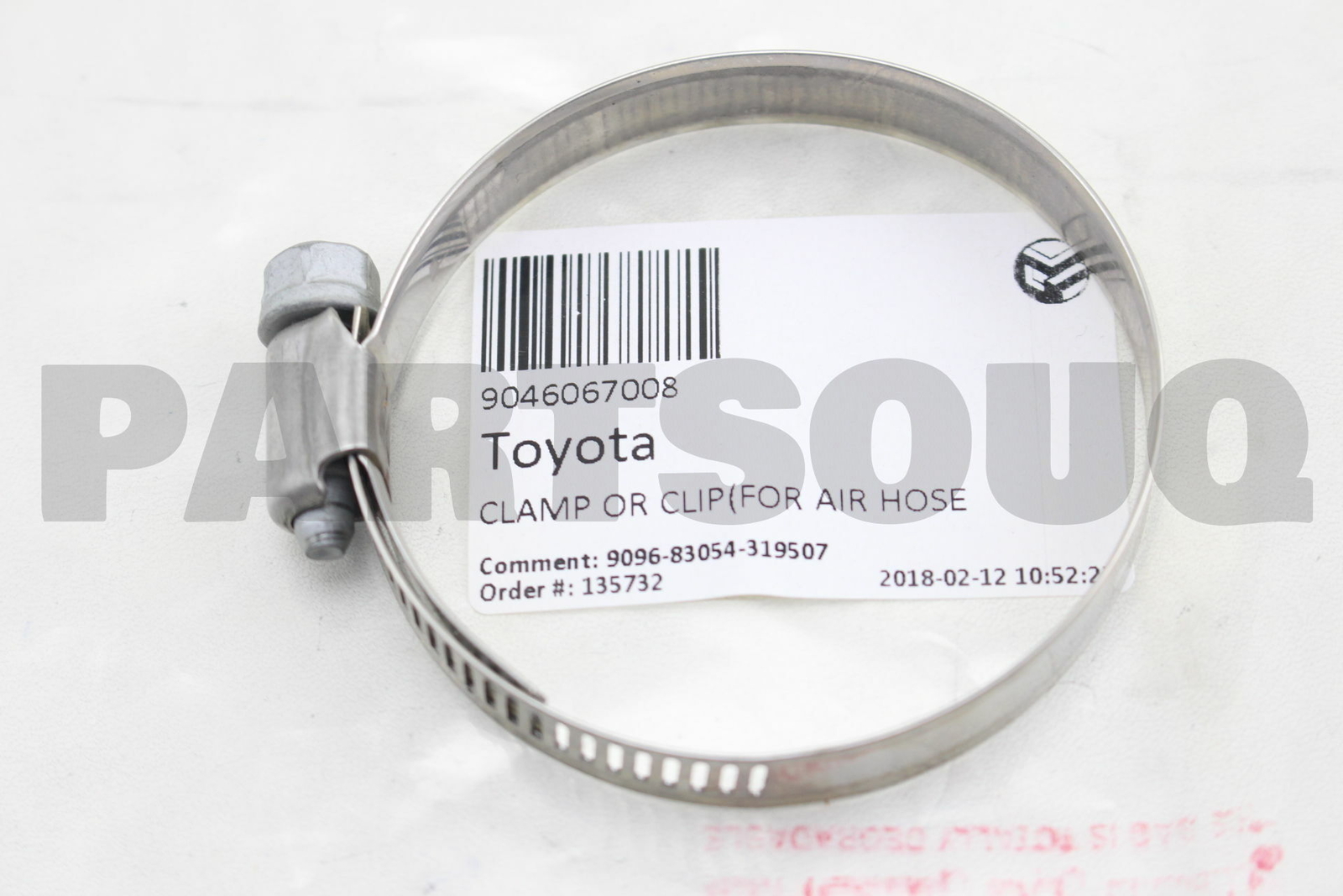 9046067008 Genuine Toyota CLAMP OR CLIP(FOR AIR HOSE) 90460-67008 OEM ...