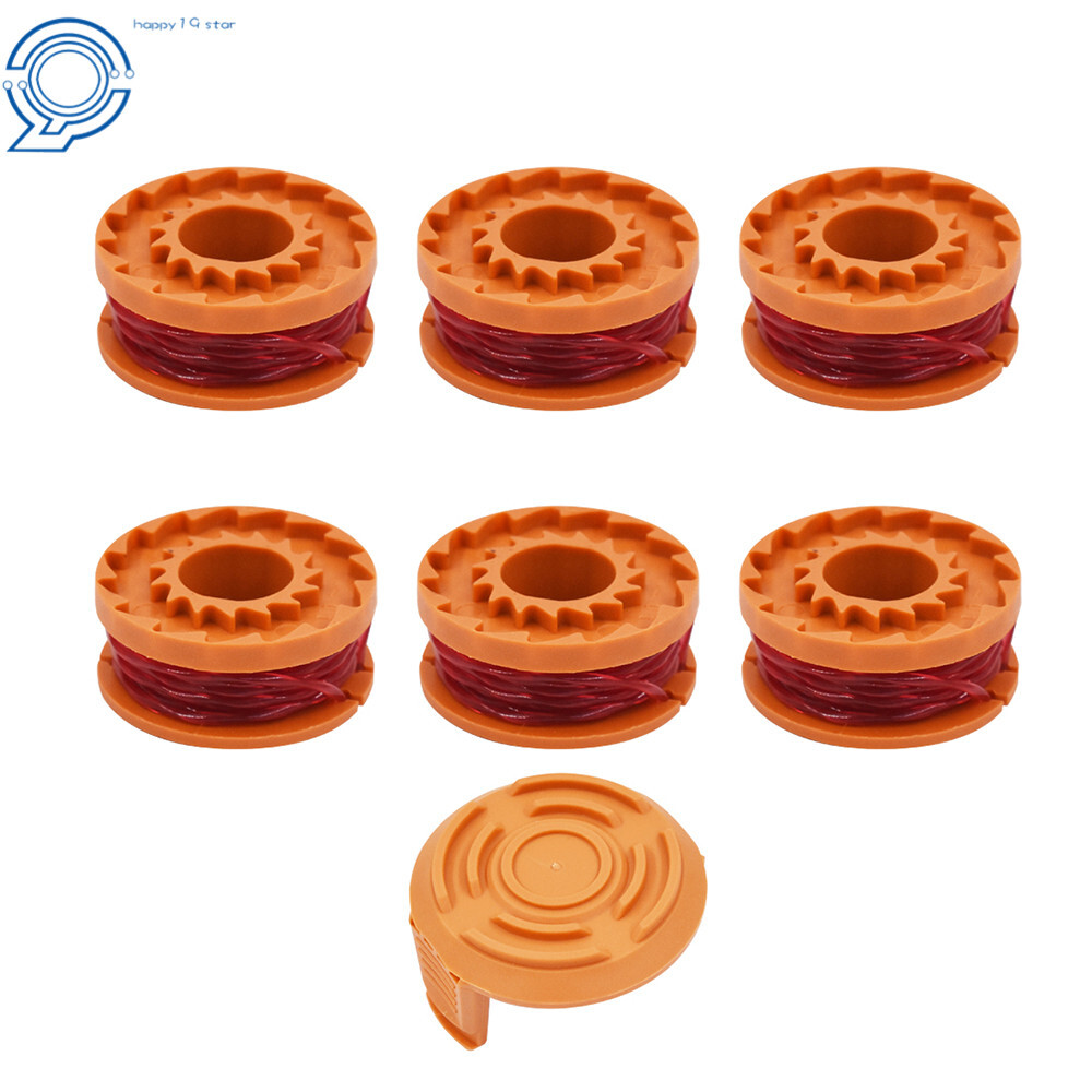 For WORX WA0010 Replacement Spool Line W /1 Pack Spool Cap Cover 10FT6 ...