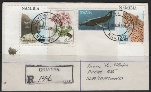 Namibia Cover Onayena Cntr 1 06.04.2006 Registration Cheetah Buffalo ...