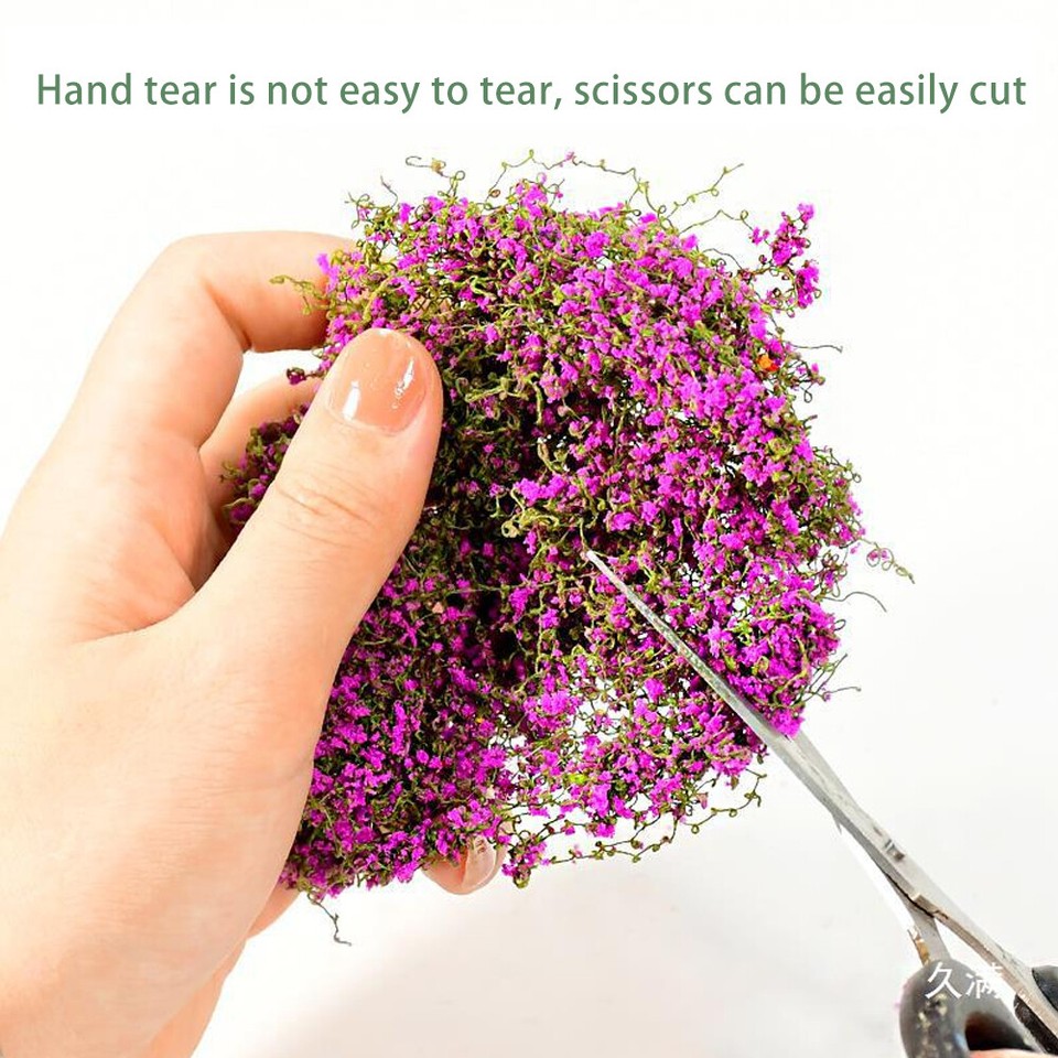 2PC Shrubs Flower Clusters Vines HO/OO Scale Miniatures Landscape Plant ...