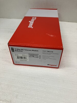 Legrand TM1110 10-Way IDC Telephone Module with RJ31X | eBay