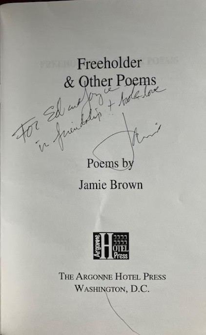 Freeholder & Other Poems by Jamie Brown (chapbook, 1999) numbered and ...