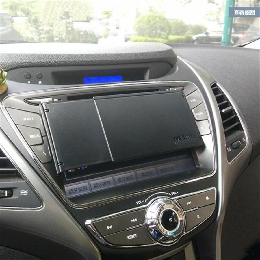 Adjustable Car Radio Cover Sun Shade Glare Visor Shield For 6-10" GPS ...