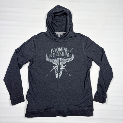 Free Fly Gray Bamboo Pullover Hoodie w/ Hip Pockets Wyoming Fly Fishing ...