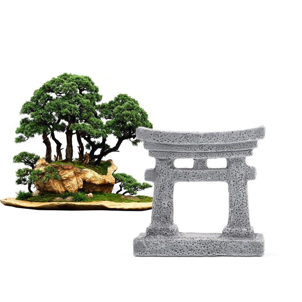 Mini Torii Gate Model Resin MiniHouse Japanese Torii Gate Miniature ...