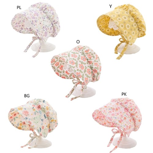 Baby Girls Princess Hat Vintage Hat Toddler Girl 3-20M Elastic Sun Hats ...