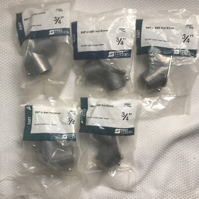 5-Sigma / Pro Connex 3/4" EMT to EMT Pull Elbow Conduit Connector ...