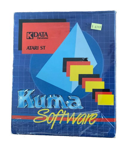 NEW/SEALED ATARI ST Kuma Software K-DATA GEM database Word STe VTG ...