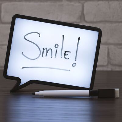 Speach Bubble Memo Light Lamp Magnetic Dry Wipe Memo Note Message Board ...