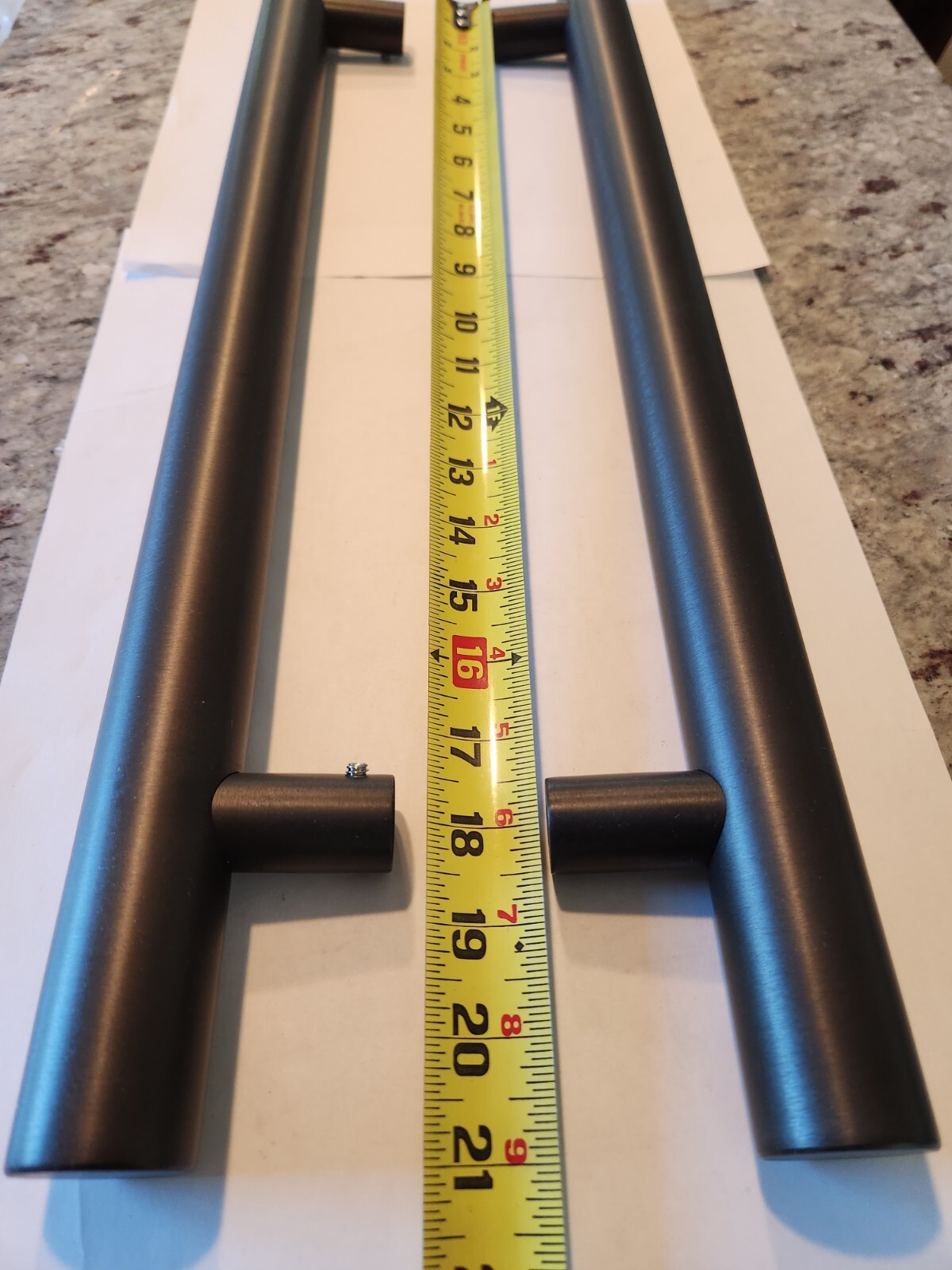 Bella Architectural Ladder Push/Pull 24" BFH150 Anodized Dark Bronze ...