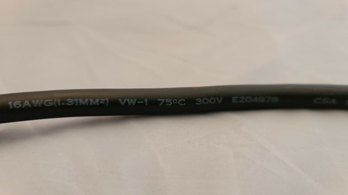 E204978 CSA SJT 18awgx3c Ft-2 Power Extension Cable Cord 1ft for sale ...